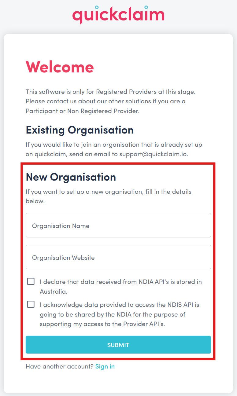 How to sign up and sign in